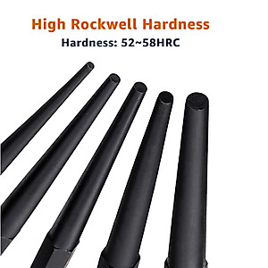 Amazon Basics 16-Piece Chrome Vanadium Steel Punch and Chisel Set with Storage Pouch