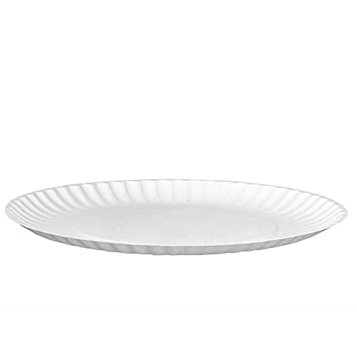 Comfy Package [300 Pack] Disposable White Uncoated Paper Plates, 9 Inch Large
