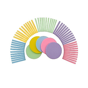 Facial Sponge Compressed 60 Counts Face Sponge Pads Exfoliating Spa Sponges for Facial Cleansing PVA Professional Face Cleanser Makeup Removal