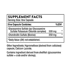 Thorne Glucosamine & Chondroitin - Support to Maintain Healthy Joint Function and Mobility - 90 Capsules