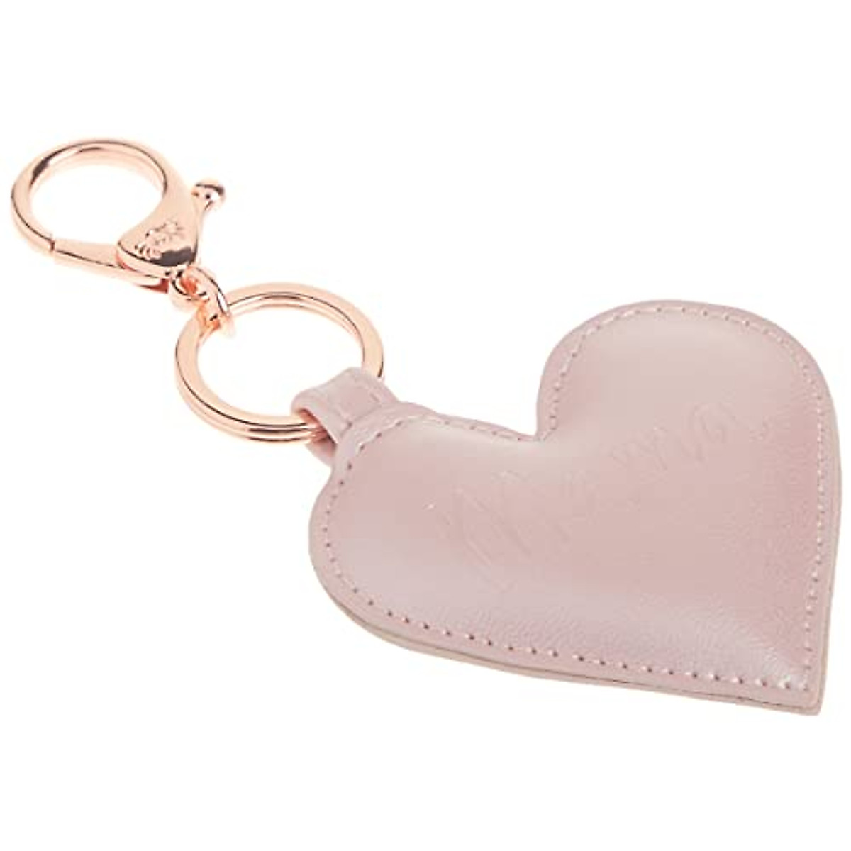 Itzy Ritzy Diaper Bag & Purse Charm, Keychain & Luggage Marker; Measures 6" Long & 3" Wide; Features Durable Clasp & Trendy Rose Gold Hardware, Blush