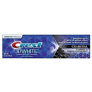 Crest 3D White Charcoal Toothpaste 4.1 Oz (116g) - Pack of 2