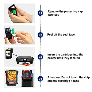 DOUBLE D 63XL Black Ink Cartridge Remanufactured Replacement for HP 63 XL 63XL for Envy 4520 4512 OfficeJet 3830 4650 5255 5258 4650 Deskjet 1112 1110 3634 3639 3632 Printer (1 Black)