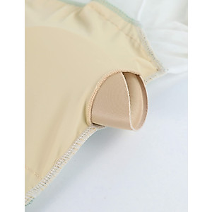 Daydance 3/4 Sleeve Women Leotards for Ballet, Dance, Gymnastics, Swim