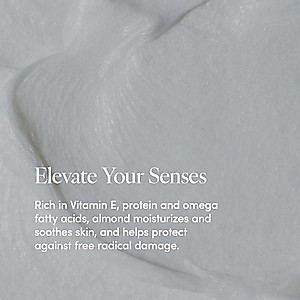 LATHER Almond Shaving Cream for Sensitive Skin - Non-Foaming Shaving Cream for Women & Men - Gentle & Vegan Shave Butter for a Close & Smooth Shave - Suitable for Sensitive Skin - 4 Oz