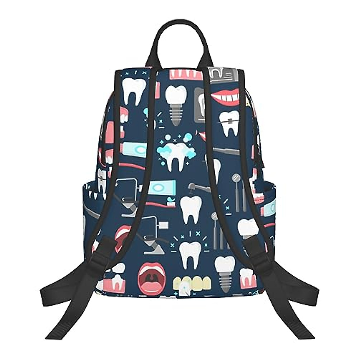 RIMENCH Big Backpack Travel, Or Work Bookbag Teeth Dental Seamless Pattern Laptop Daypacks
