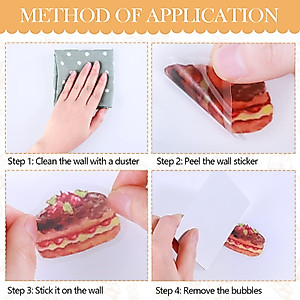 Chefs Peel and Stick Wall Decals Italian Fat Chefs Wall Stickers Cooking Wall Sticker Wine Cake for Kitchen Restaurant Dining Room Home Wall Decoration, 6 Sheets