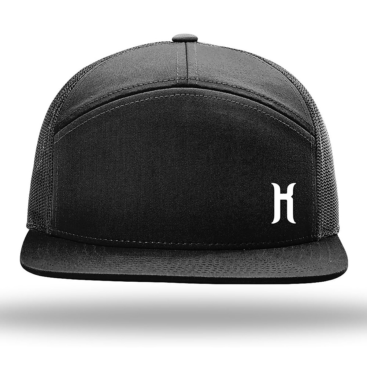 HatKings Seven Panel Trucker Hat Snapback Lightweight Adjustable Mesh Back Cap