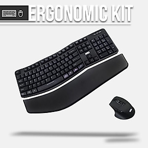 Computer Desktop PC, Intel Core i7, Siwa 8, 16GB RAM, 128GB SSD Boot, 2TB HDD, MTG Dual 24 Inch Monitor, Wireless Ergonomic Keyboard Mouse, Speaker, Webcam, Office 365, WiFi, Win 11 Home (Renewed)