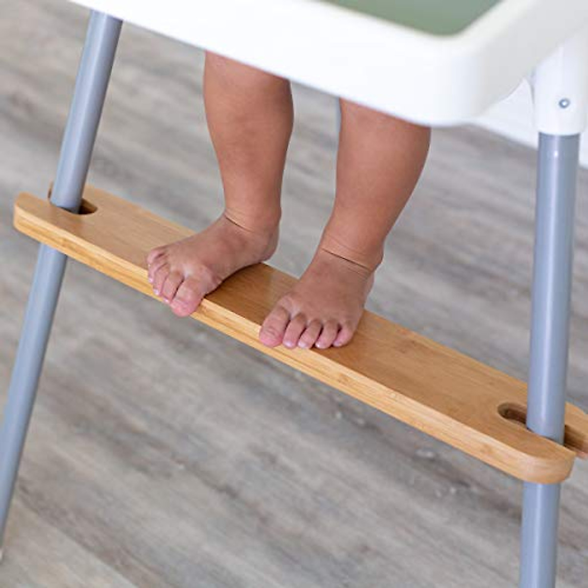 Mango Co. High Chair Footrest - Bamboo Wooden Footrest Compatible with Antilop High Chair Accessories