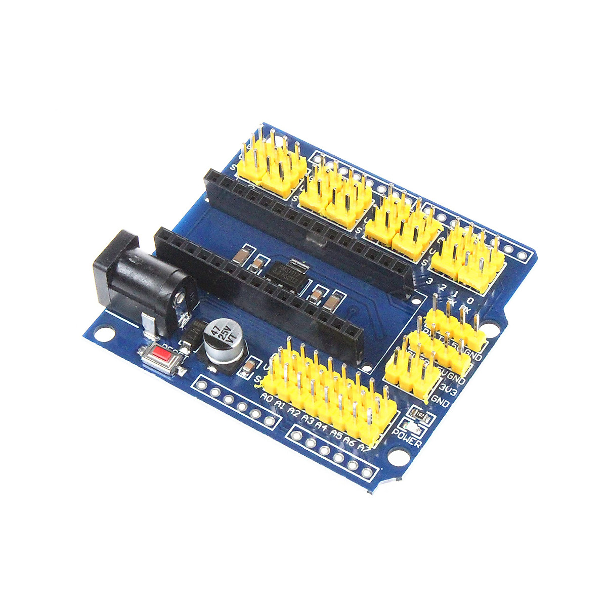 NOYITO I O Expansion Sensor Shield Module for UNO R3 Nano V3.0 Nano Pro - Color Version