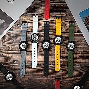 YUINK Mens Digital Watch Ultra-Thin Sports Waterproof Simple Watch Stainless Steel Wrist Watch for Men Women