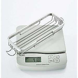 housebest Wall Mounted Brushed Nickel Shower Caddy Bath Organizer Storage Basket Soap Dish Holder Hooks Stainless Steel Shampoo, Conditioner Bathroom Accessories