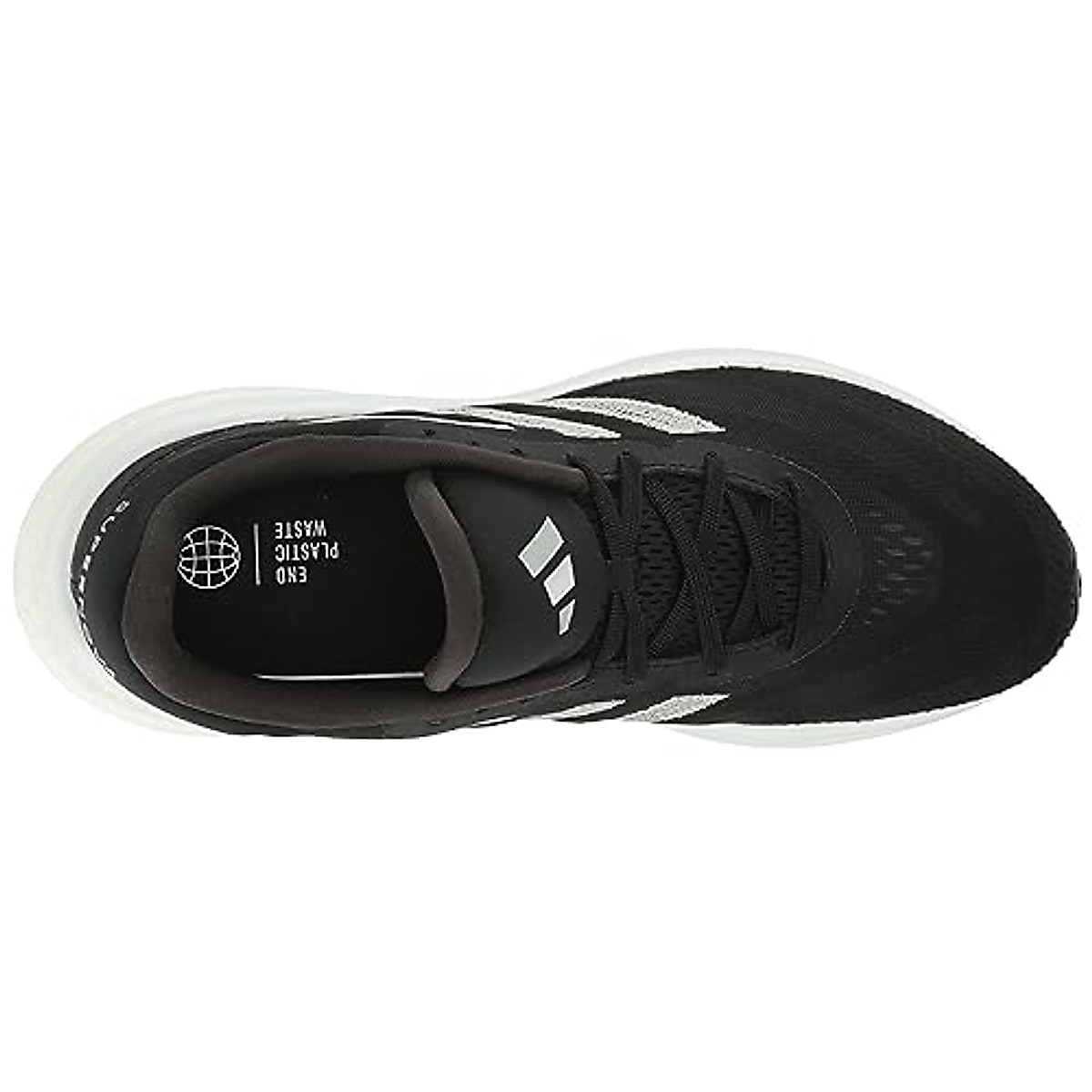 adidas Women's Supernova 3 Sneaker, Core Black/Wonder Silver/White, 8.5