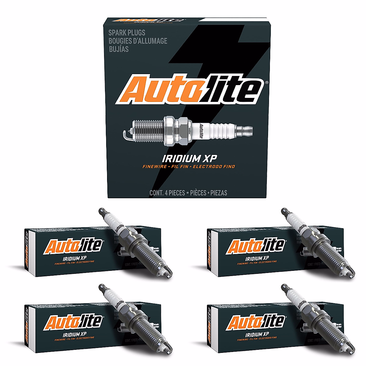 Autolite Iridium XP Automotive Replacement Spark Plugs, XP5703 (4 Pack)