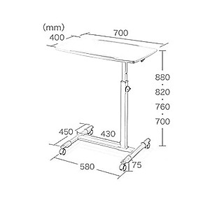 YLYAJY Executive Office Solutions Portable Adjustable Aluminum Laptop Desk/Stand/Table Vented w/Fans Mouse Pad Side Mount-Notebook-Light Weight Ergonomic TV Bed Lap Tray Stand Up/Sitting-Black (Colo