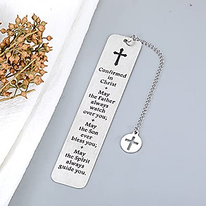 Baptism Gift for Girl Boy Catholic Confirmation Gift for Women Birthday Christian Bible Verse Bookmark for Godson Goddaughter Religious Gift for Church Bulk First Communion Graduation Gift for Him Her