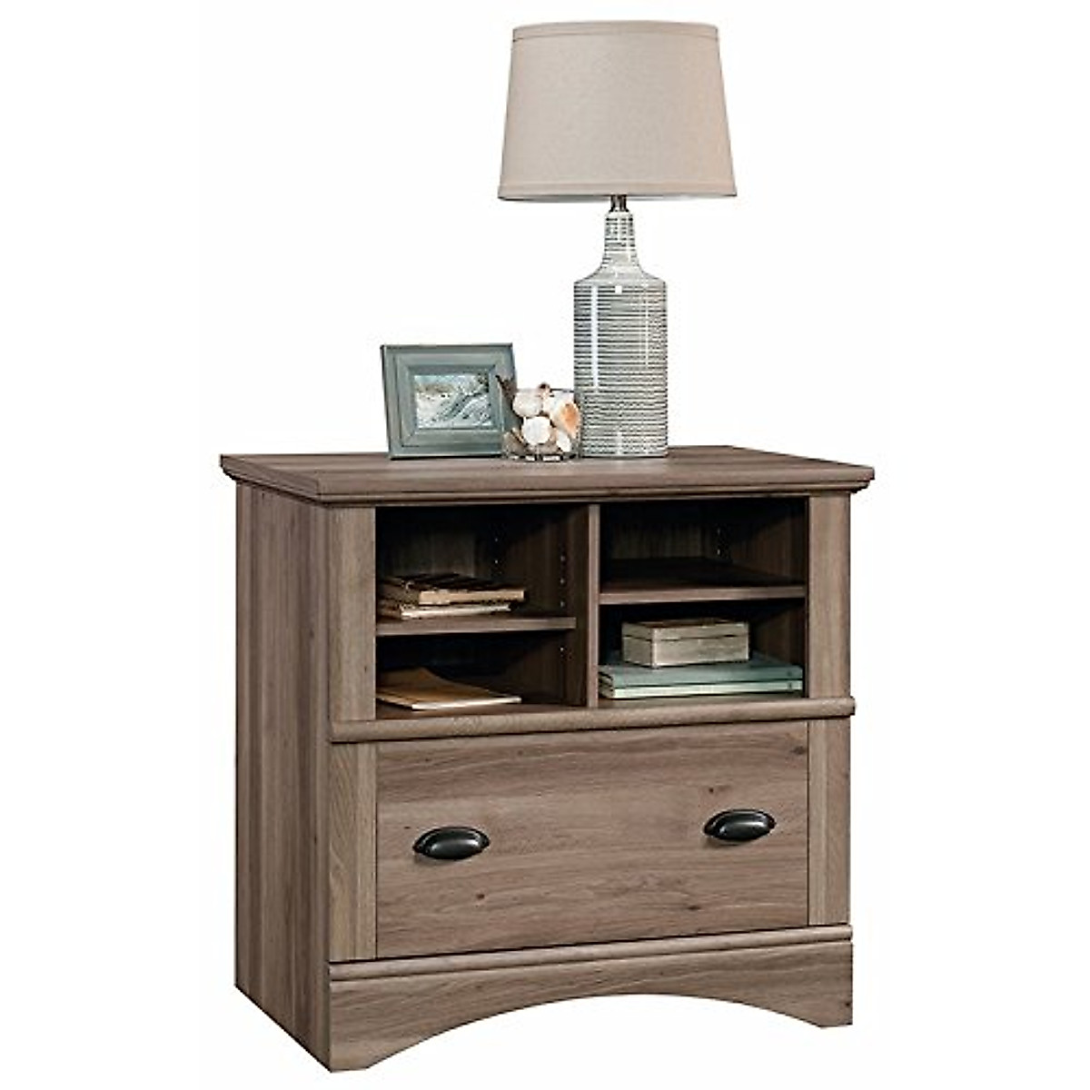 Sauder Harbor View Lateral File, Salt Oak finish