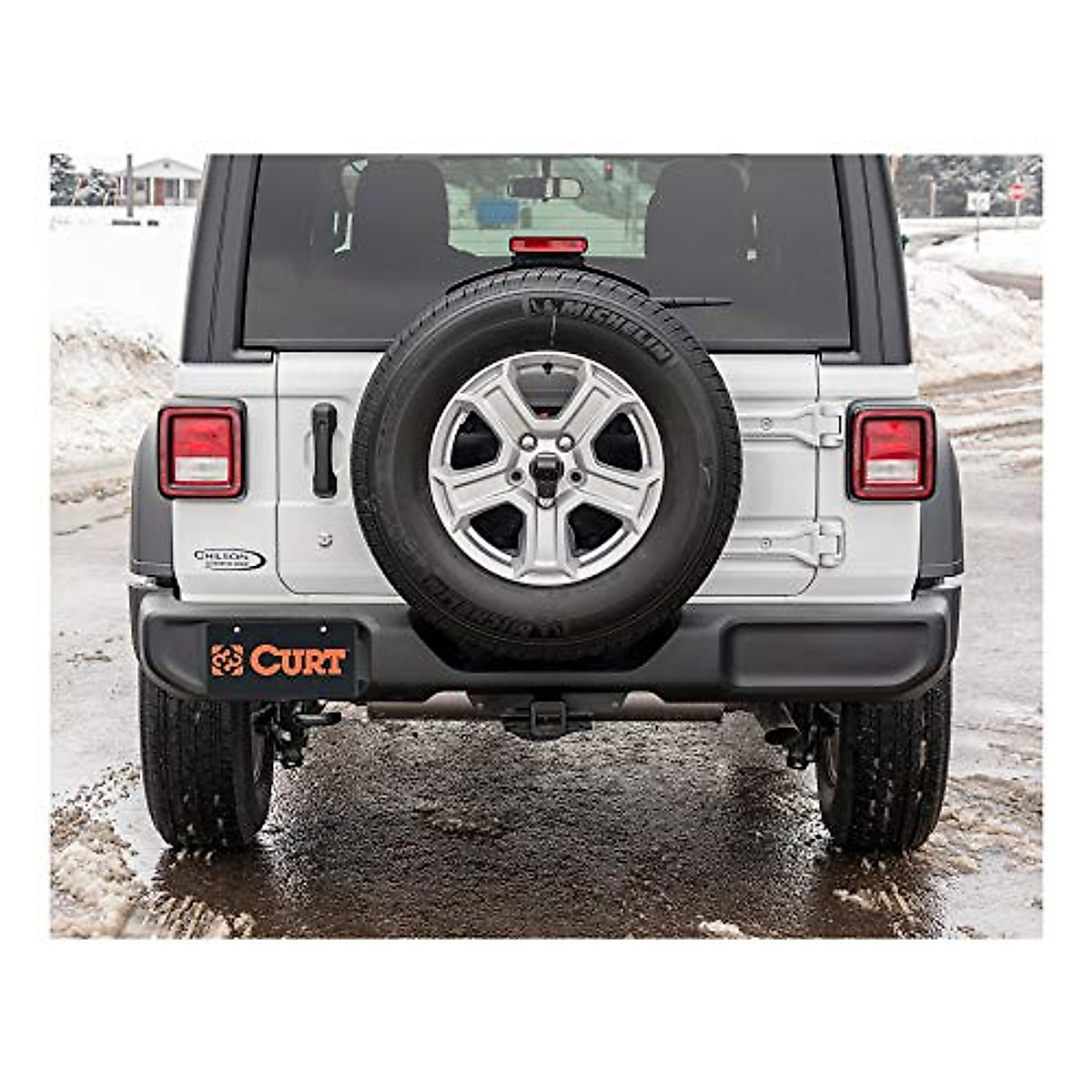 CURT 13392 Class 3 Trailer Hitch, 2-Inch Receiver, Compatible with Select Jeep Wrangler JL , Black