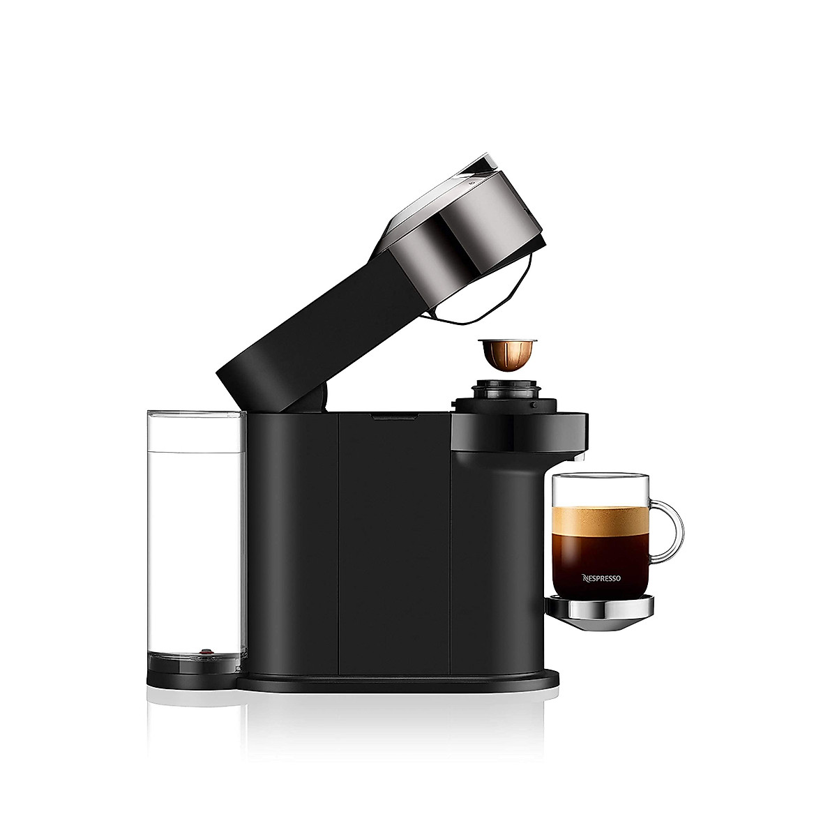 Nespresso De'Longhi Vertuo Next Deluxe by De'Longhi with Aeroccino - Chrome