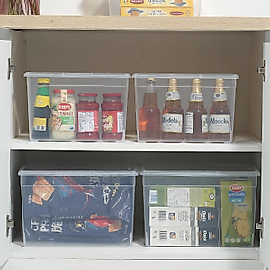 Party Club of America 6 Pack 22 Quart Latching Storage Box,Plastic Storage Bins with Lids Large Plastic Storage Containers With Lids