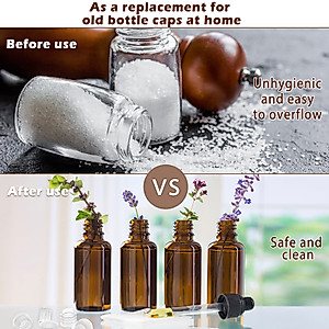 Salt and Pepper Shaker Stoppers Plastic Salt Shaker Plug Replacement Clear Replacement Stopper Salt and Pepper Shakers Plugs Round Plastic End Cap for Pots Bottles Pipes (10 Pieces,1/2 Inch)