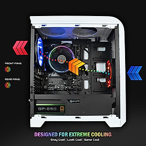 Periphio Warp Gaming PC Computer | AMD Athlon 3000G | Radeon Vega 3 iGPU (2GB) | 500GB SSD (Solid State) | 16GB DDR4 RAM | HD 1080p Gaming | Windows 10 Home Gaming Desktop