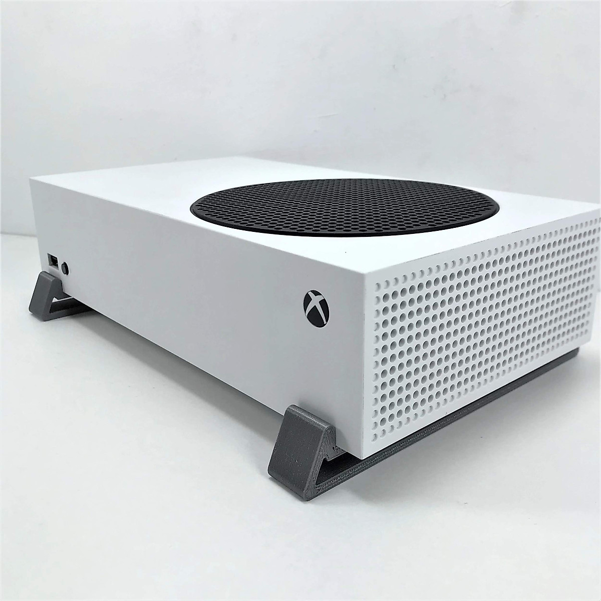 3D Cabin Stand Raiser Compatible with Xbox Series S for Cooling, Horizontal Holder Grey