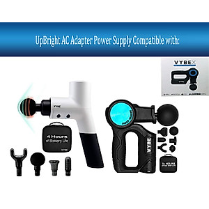 UpBright 26V AC/DC Adapter Compatible with VYBE Premium Vibration Massager Device Model 8806 Li-ion Battery X Professional Percussion Muscle Deep Tissue Massage Gun 26 Volt Power Supply Cord Charger