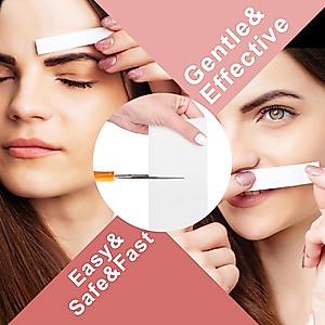 600-Count Non Woven Wax Strips, 2 Size Body and Facial Epilating Wax Strips Paper for Hair Removal, Beauty Waxing Strips for Leg Face Chest Back and Bikini