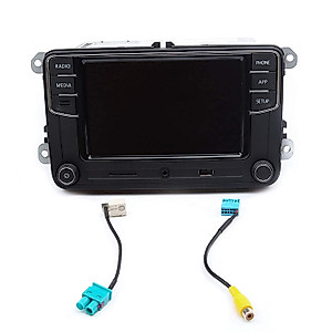CarPlay 6.5in MIB RCD330 Touchscreen 187B 6RD035187 B Replacement for VW Jetta Golf MK5/MK6 CC Caddy Polo EOS Passat Scirocco Tiguan Touran Transporter