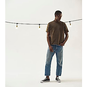 Brightech Glow LED String Lights - 48 Ft Commercial Grade Patio Lights with Beautiful Brass Accents - Outdoor Waterproof Globe Porch String Lights for Outside, Backyard, Gardens - 15 2W LED bulbs