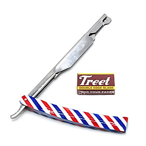 AAProTools Professional Barber Hair Shaving Razor Straight Knife With Free 10 Blade BTS-192