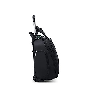 DELSEY PARIS Sky Max 2.0 Softside Two Wheel Under Seat Luggage, Black, Carry-on 15 Inch