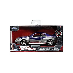 Fast & Furious 1:32 1995 Nissan Skyline GT-R(BNCR33) Die-Cast Car, Toys for Kids and Adults