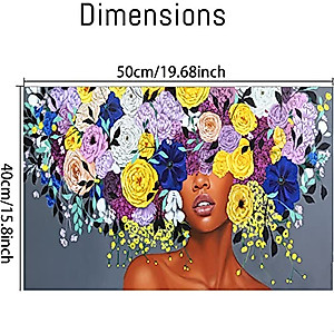 LWZAYS Paint by Numbers for Adults, DIY Girls Adult Paint by Numbers Kits on Canvas Flowers Painting Kits for Kids Beginner Unframed Oil Painting Kits Gift Arts Crafts for Kids and Adults 16''x20''