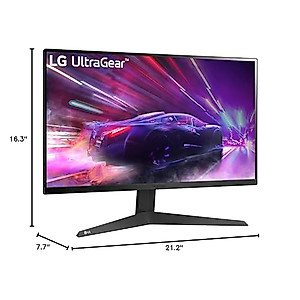 LG 24GQ50F-B 24-Inch Class Full HD (1920 x 1080) Ultragear Gaming Monitor with 165Hz Refresh Rate and 1ms MBR, AMD FreeSync Premium and 3-Side Virtually Borderless Design,Black