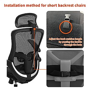 MAXCOM Foldable & Washable Fabric Heated Seat Cushion with Temperature Control & Timer - Whole Back Heating - for Office/Home Use