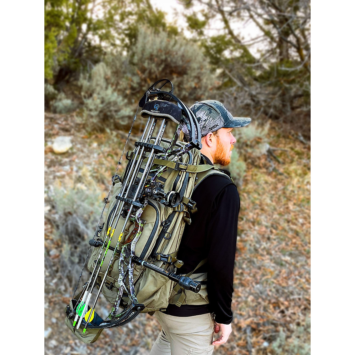 AKEK ALPHA 3200 Hunting / Hiking backpack, Green