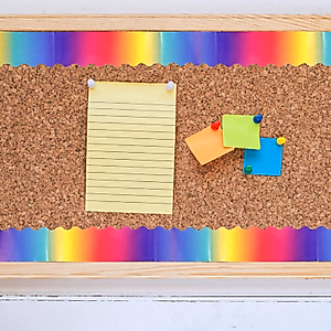 NUOBESTY 1 Roll Colorful dot stickers bulletin borders stickers boho bulletin board borders classroom borders stickers cartoon stickers scallop copper plate stickers it can move