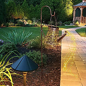 Solar Lights Outdoor Garden Decorations,Watering Can Landscape Light Large Hanging Lantern ,Outside Waterproof Patio Decor Perfect Gardening Gift
