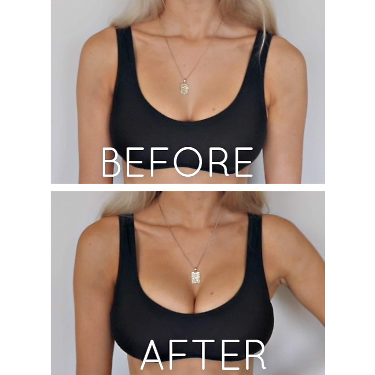 RELLECIGA Women's Push Up Bra Inserts Breast Enhancer Cups Removable Sport Bra Cups Inserts Nude