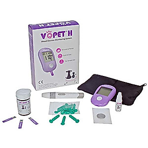 VQPET H Veterinary Blood Glucose Monitoring System for Pet Use Starter KIT