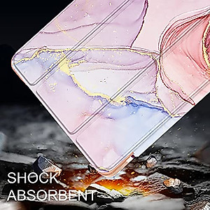 PIXIU Folio Case for Galaxy Tab A7 Lite 8.7" 2021,Heavy Duty Trifold Stand PU Leather Smart Cover for Samsung Galaxy Tab A7 Lite SM-T225/T220 Marble