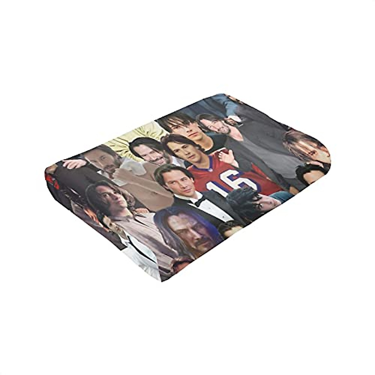 Gadimen Keanu Reeves Throw Blanket, Super Soft Lightweight Flannel Fleece Blankets for Bed Couch Sofa, All Season Warm Cozy Fuzzy Plush Microfiber Blanket for Hot Sleepers 50x40 inches