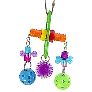 Bonka Bird Toys 01087 TUG 'O' WAR Toy cage Cockatiel Parakeet Conure Quaker Toys.