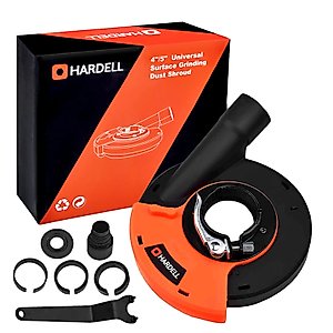 HARDELL Angle Grinder Dust Shroud, Dust Shroud for Angle Grinder 4/4.5/5 inch Universal Surface Grinding Shroud (125MM)