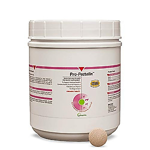 Vetoquinol Pro-Pectalin Chewable Tablets for Dogs & Cats – 250ct, Beef Liver Flavor – Helps Reduce Occasional Loose Stool & Diarrhea, Balance Gut pH, Support Normal Digestion & Intestinal Flora