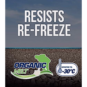 Eco Solutions Organic Melt Premium Granular Ice & Snow Melt - Pet Friendly, Plant and Concrete Safe Beet Deicer - 10kg Bag (22 lbs) (1)