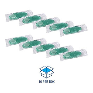 Boardwalk BWKCURVECMECT Solid Curve Air Freshener - Cucumber Melon Fragrance, Green (10/Box, 6 Boxes/Carton)